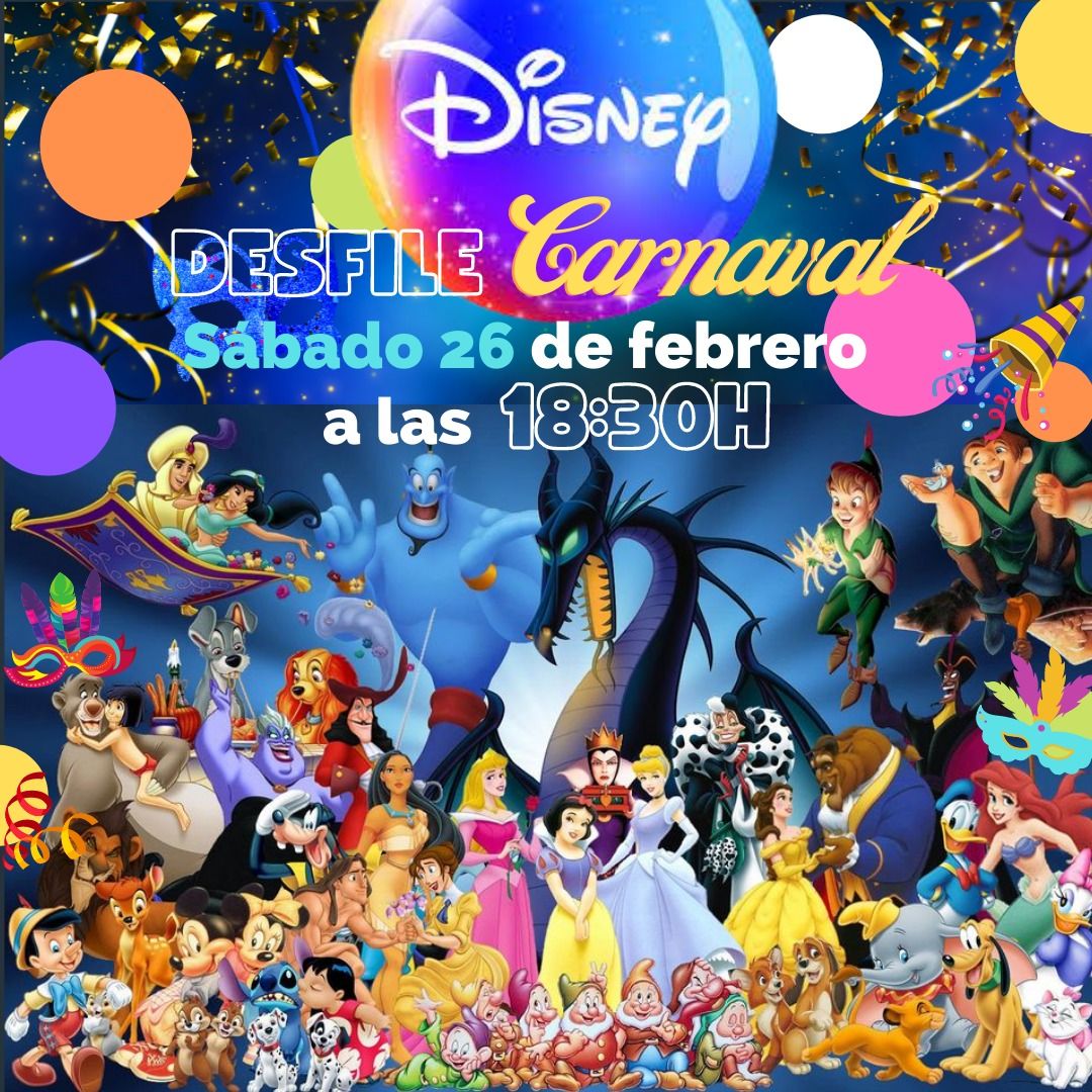 El mundo Disney es la temática elegida para el desfile de Carnaval de ...